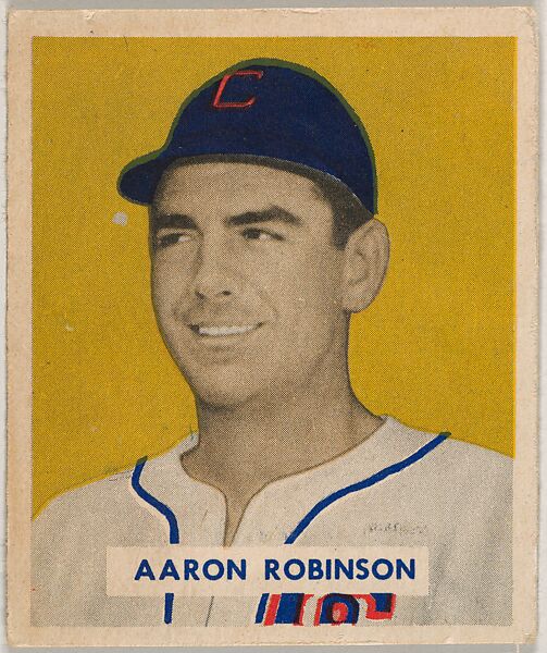Bowman Gum Company - Aaron Robinson, part of the 1949 Bowman Baseball ...