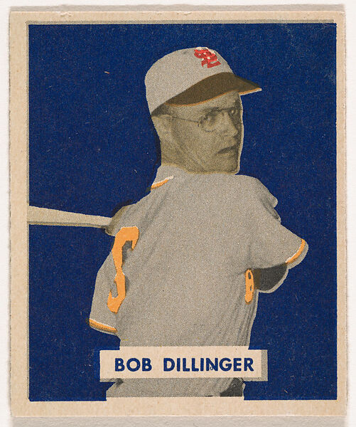 Bowman Gum Company - Bob Dillinger, part of the 1949 Bowman Baseball ...