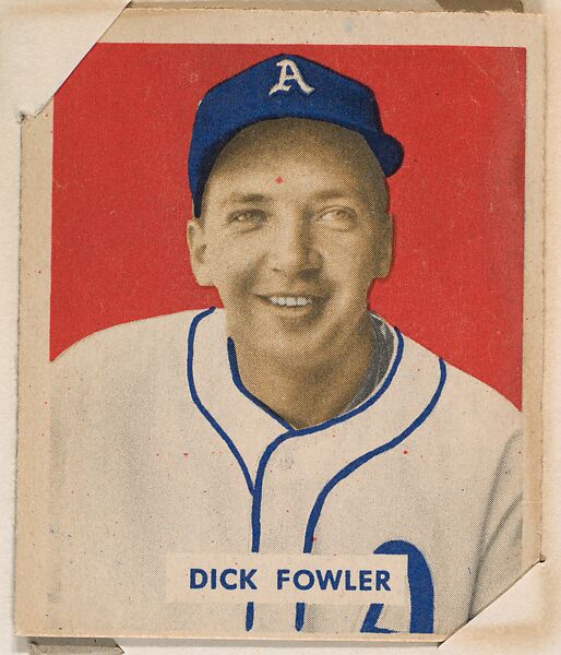 Bowman Gum Company - Dick Fowler, part of the 1949 Bowman Baseball ...