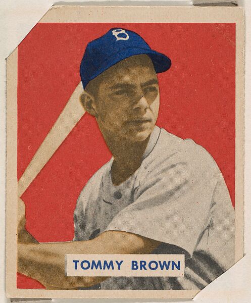 Bowman Gum Company - Tommy Brown, part of the 1949 Bowman Baseball ...