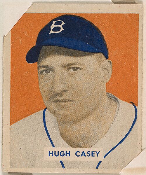 Bowman Gum Company - Hugh Casey, part of the 1949 Bowman Baseball ...