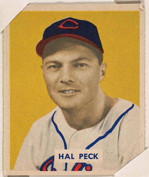 Bowman Gum Company - Hal Peck, part of the 1949 Bowman Baseball series ...