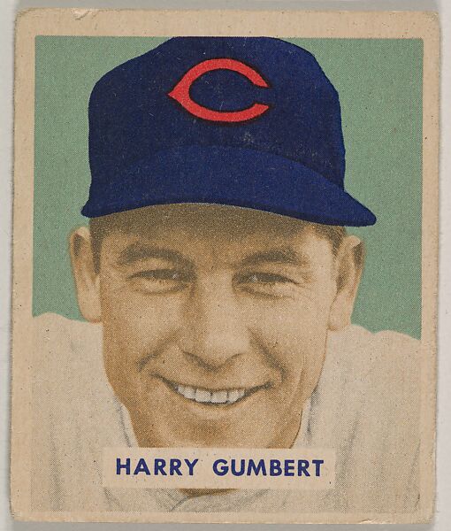 Bowman Gum Company | Harry Gumbert, part of the 1949 Bowman Baseball ...