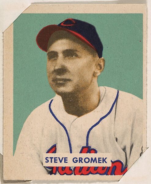Bowman Gum Company - Steve Gromek, part of the 1949 Bowman Baseball ...