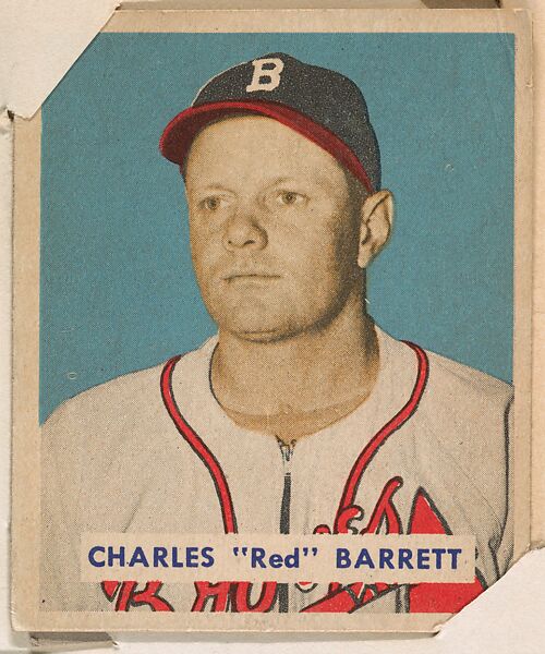 Bowman Gum Company - Charles "Red" Barrett, part of the 1949 Bowman ...