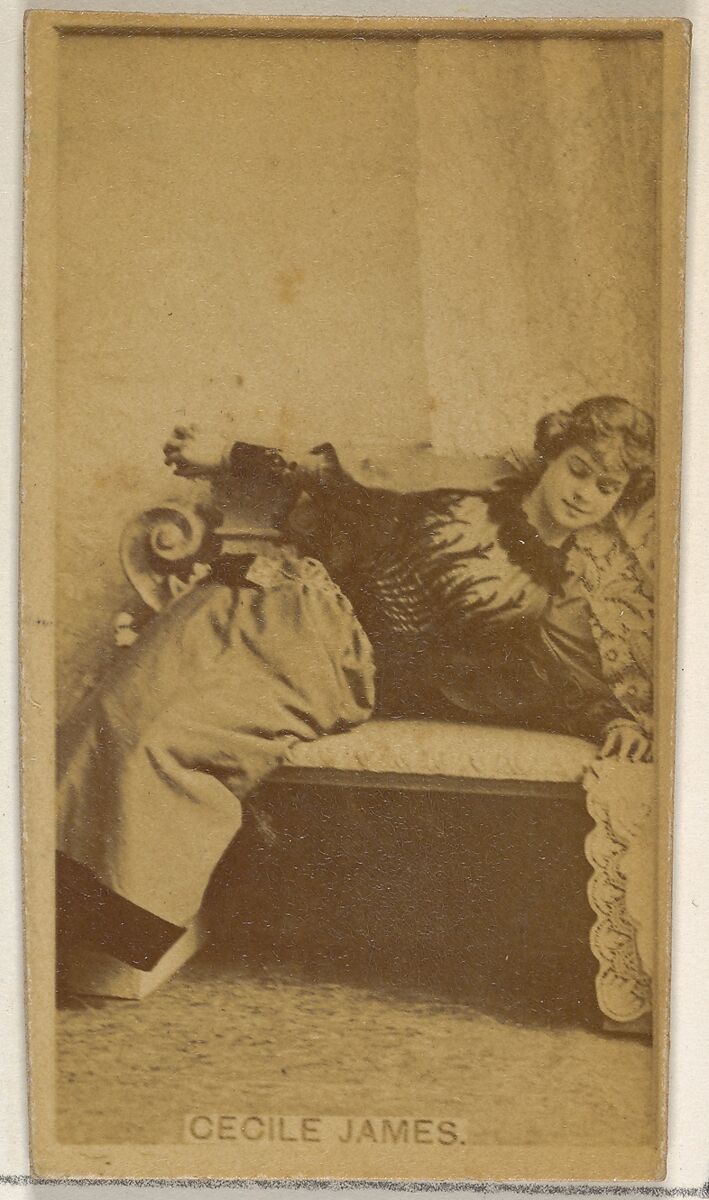 Issued by Allen & Ginter - Cecile James, from the Actors and Actresses ...