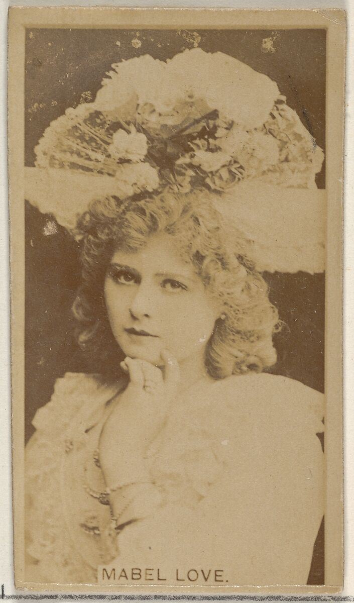 Issued by Allen & Ginter - Mabel Love, from the Actors and Actresses ...