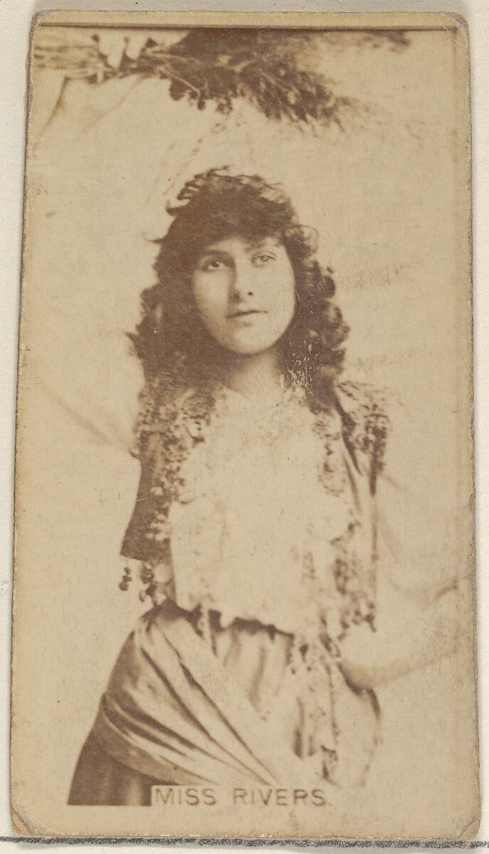 Issued by Allen & Ginter - Miss Rivers, from the Actors and Actresses ...