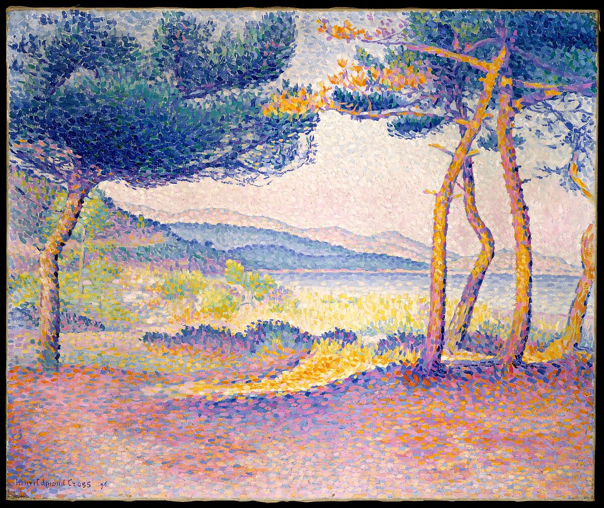 Henri-Edmond Cross (Henri-Edmond Delacroix) | Pines Along the Shore ...