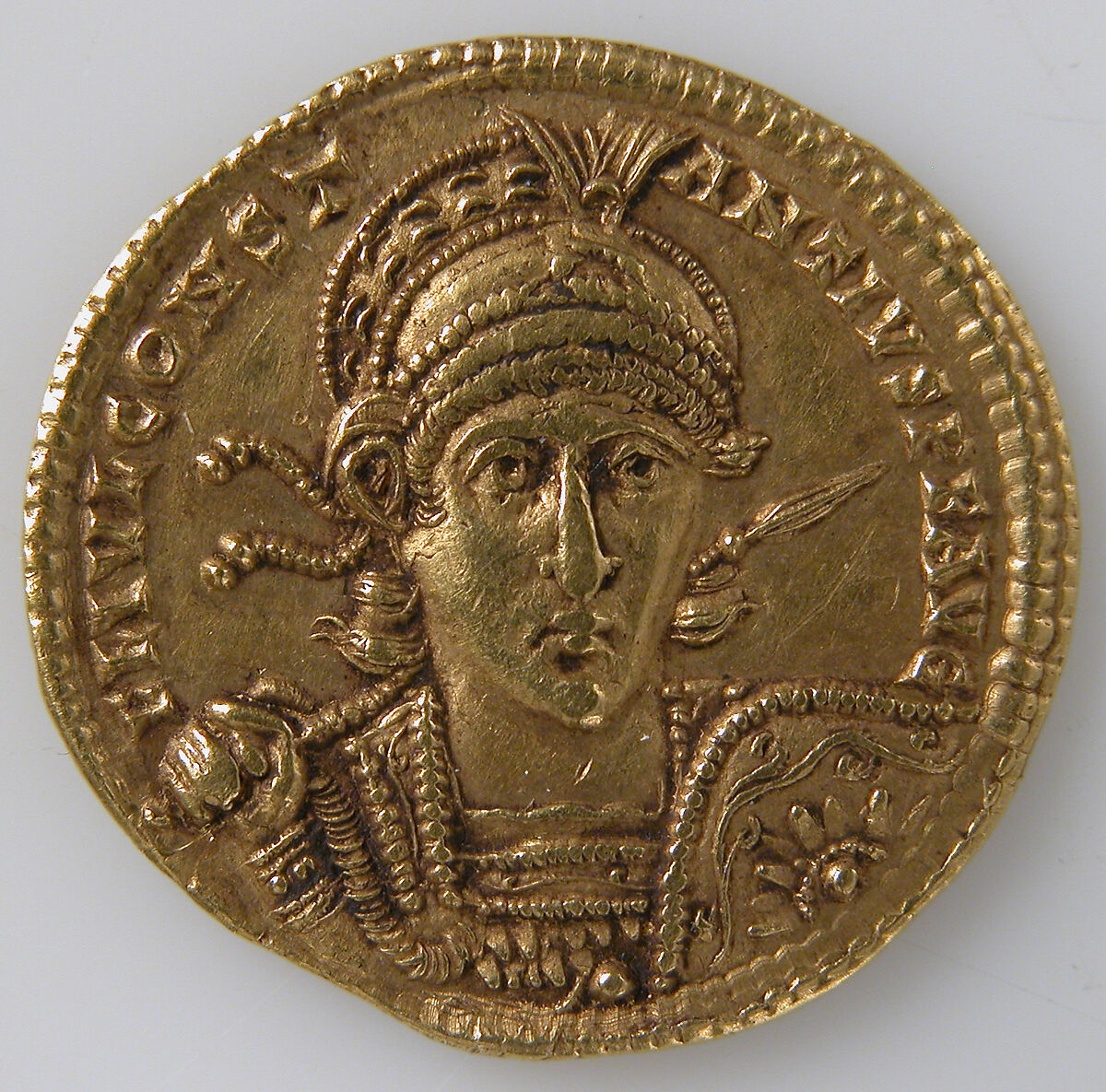 Gold Solidus of Constantine II | Byzantine | The Met