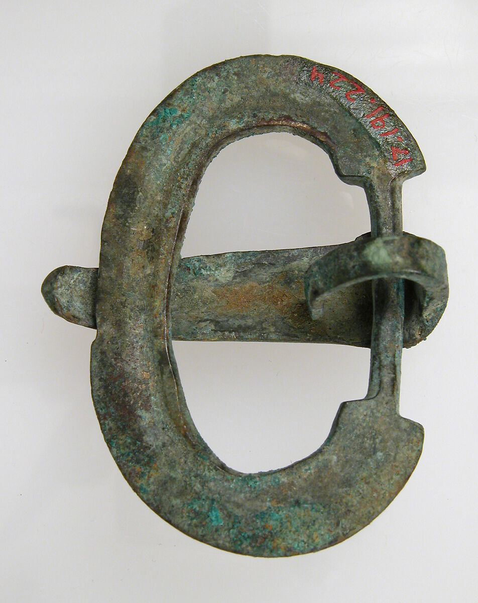 Belt Tongue and Oval Loop from a Buckle - Frankish - The Metropolitan ...