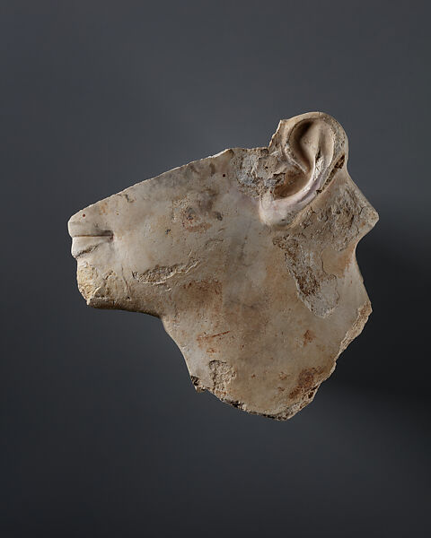 Lower part of a face inlay - New Kingdom, Ramesside - The Metropolitan ...