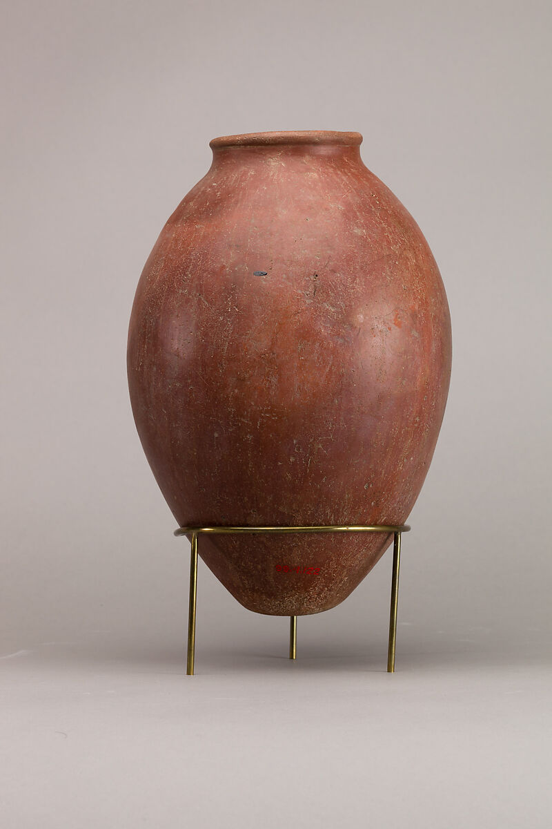 Red polished ware jar | Predynastic Period | The Metropolitan Museum of Art