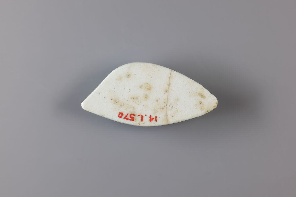 Eye inlay from coffin - Late Period - The Metropolitan Museum of Art
