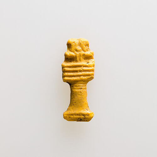 Djed pillar | Late Period–Ptolemaic Period | The Metropolitan Museum of Art