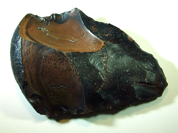 Biface, commonly referred to as a hand ax | Lower Paleolithic Period ...