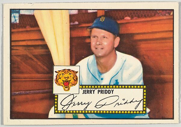 Issued by Topps Chewing Gum Company | Card Number 28, Jerry Priddy ...