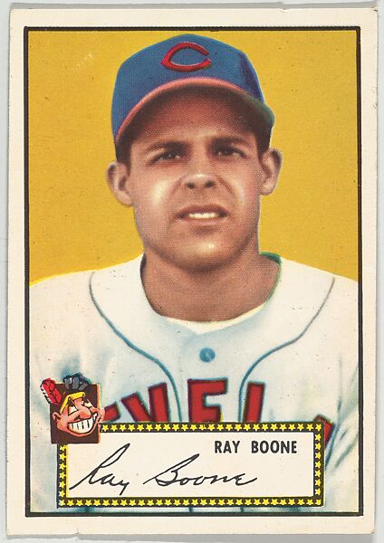 Issued by Topps Chewing Gum Company - Card Number 55, Ray Boone ...