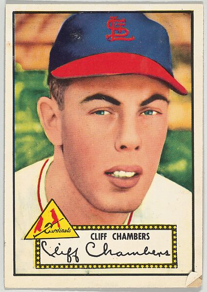 Issued by Topps Chewing Gum Company | Card Number 68, Cliff Chambers ...