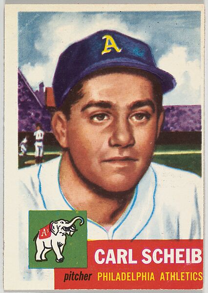 Issued by Topps Chewing Gum Company - Card Number 57, Carl Sheib ...