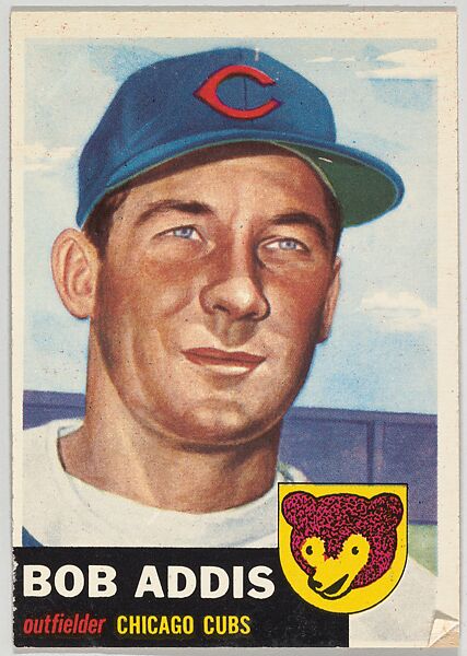 Issued by Topps Chewing Gum Company - Card Number 157, Bob Addis ...