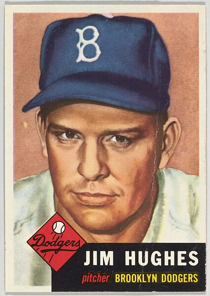 Issued by Topps Chewing Gum Company - Card Number 216, Jim Hughes ...