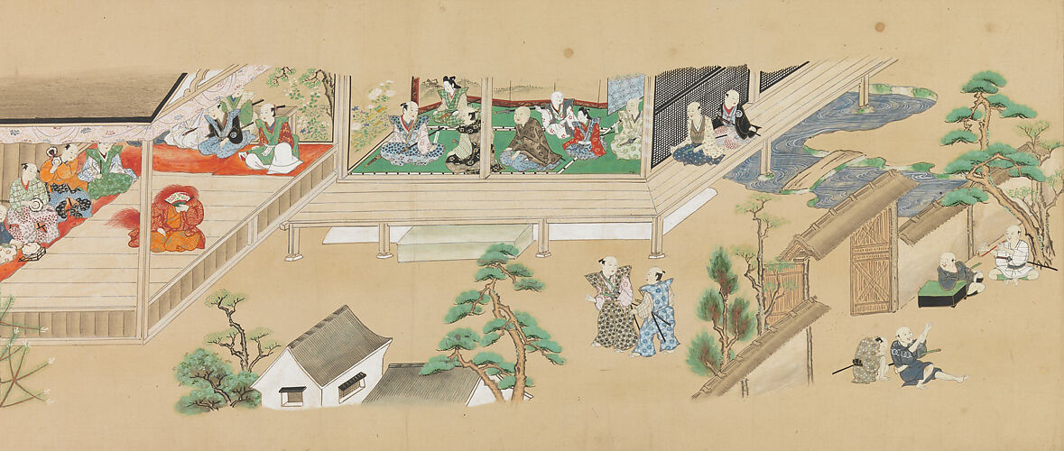 Miyagawa Chōshun 宮川長春 | Handscroll of Ten Homoerotic (Nanshoku) Scenes ...