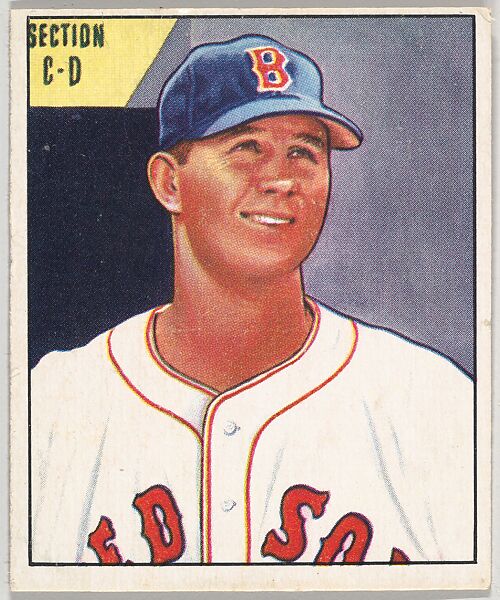 Issued by Bowman Gum Company - Joe Dobson, Pitcher, Boston Red Sox ...