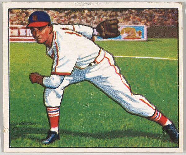 Issued by Bowman Gum Company - Howie Pollet, Pitcher, St. Louis ...