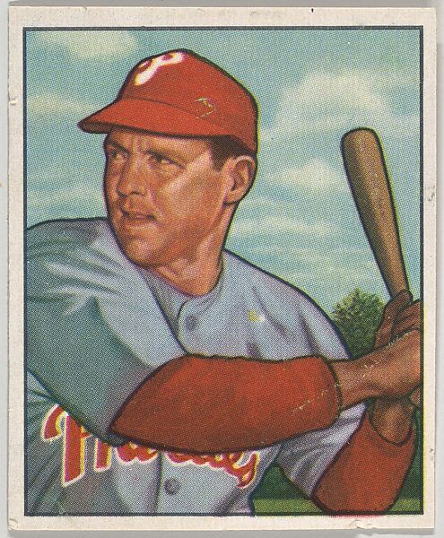 Issued by Bowman Gum Company - Bill Nicholson, Outfield, Philadelphia ...