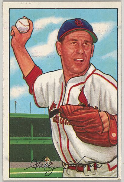 Issued by Bowman Gum Company - Solly Hemus, Infield, St. Louis ...