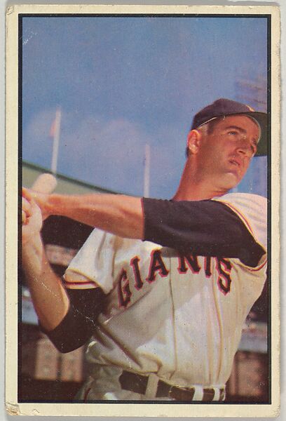 Issued by Bowman Gum Company | Don Mueller, Outfield, New York Giants ...