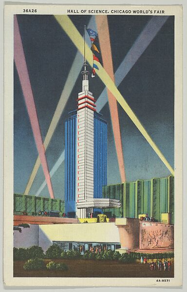 N. Shure Company | Hall of Science by Night, from the Chicago World's ...