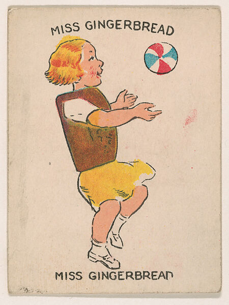 Miss Gingerbread, bakery insert card - The Metropolitan Museum of Art