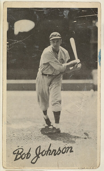 Issued by the Goudey Gum Company - Bob Johnson, from the Goudey Wide ...