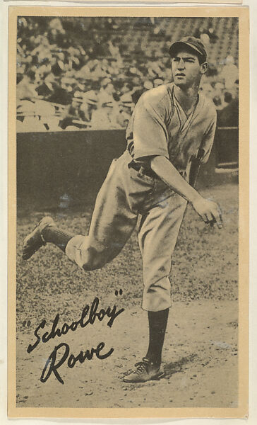 Issued by the Goudey Gum Company | "Schoolboy" Rowe, from the Goudey ...