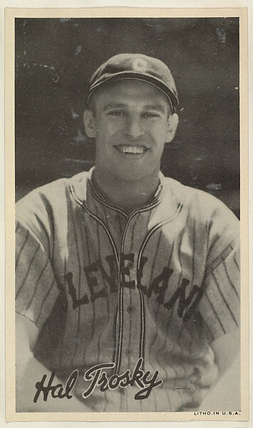 Issued by the Goudey Gum Company | Hal Trosky, from the Goudey Wide Pen ...