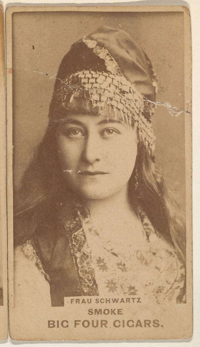 Frau Schwartz, from the Actresses series (N669) promoting Big Four ...