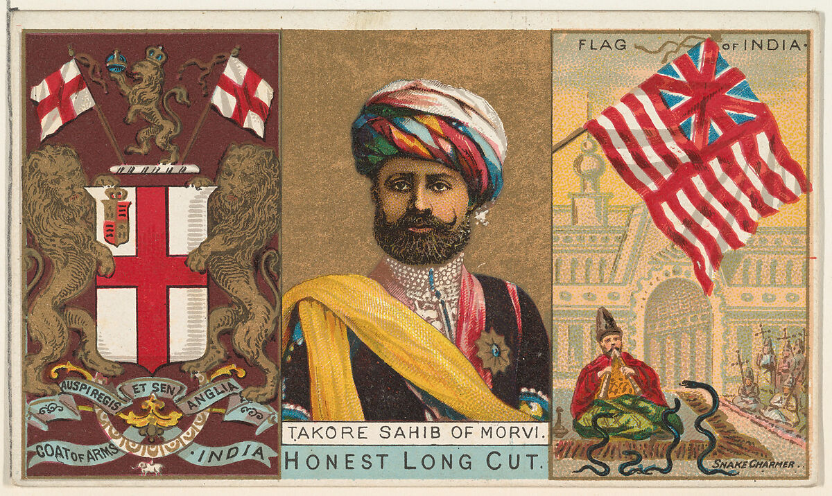 Issued by W. Duke, Sons & Co. | Takore Sahib of Morvi, India, from the ...