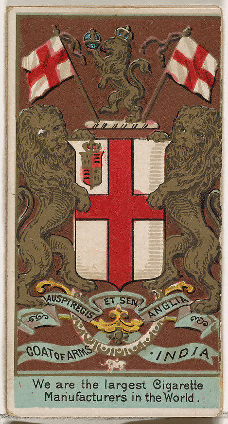 Issued by W. Duke, Sons & Co. | Takore Sahib of Morvi, India, from the ...