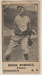 Eddie Rommell, Pitcher, Philadelphia, American League, from the ...