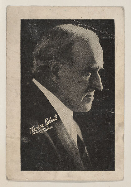 Theodore Roberts, Paramount Pictures, Movie Star trading card (W500 ...