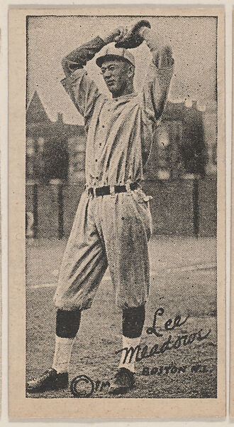 Lee Meadows, Boston, N.L., Baseball strip card (W572) - The ...