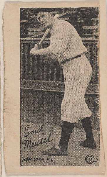 Emil Meusel, New York, N.L., Baseball strip card (W572) - The ...