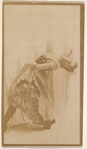 Issued by W. Duke, Sons & Co. - [Actress in dance pose bending back ...