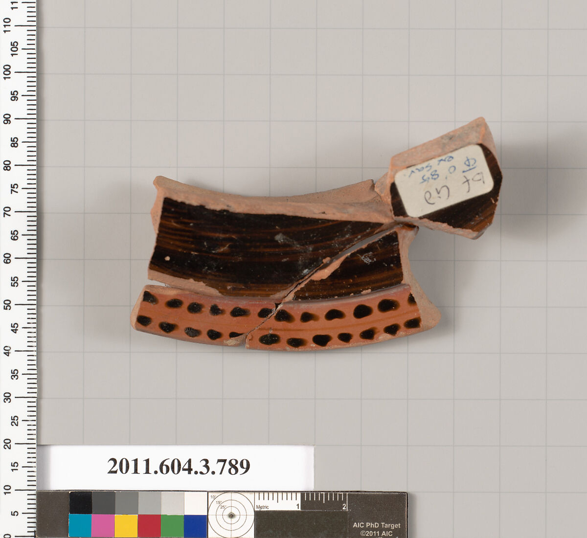 Terracotta fragment of a lid - Greek, Attic - Archaic - The ...