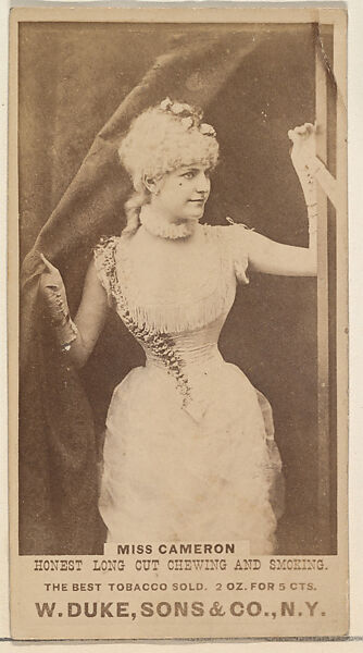 Issued by W. Duke, Sons & Co. - Miss Cameron from the Actresses ...