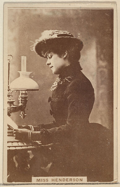 Issued by W. Duke, Sons & Co. - Miss Henderson from the Actresses ...