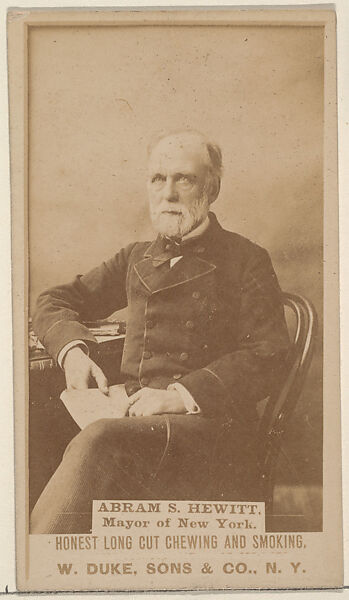 Issued by W. Duke, Sons & Co. | Abram S. Hewitt, Mayor of New York from ...