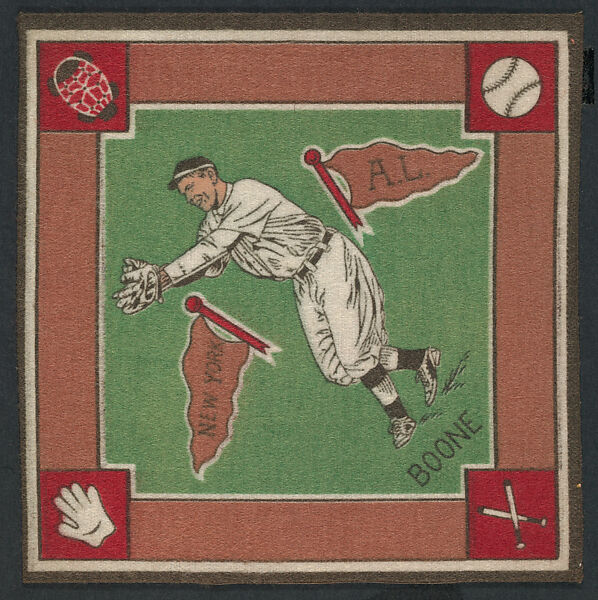 Luke Boone, New York, American League from Baseball Players Felt ...